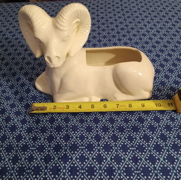 Art | Vintage Mid Century Modern Glazed Ceramic Pottery Ram Sculpture ...